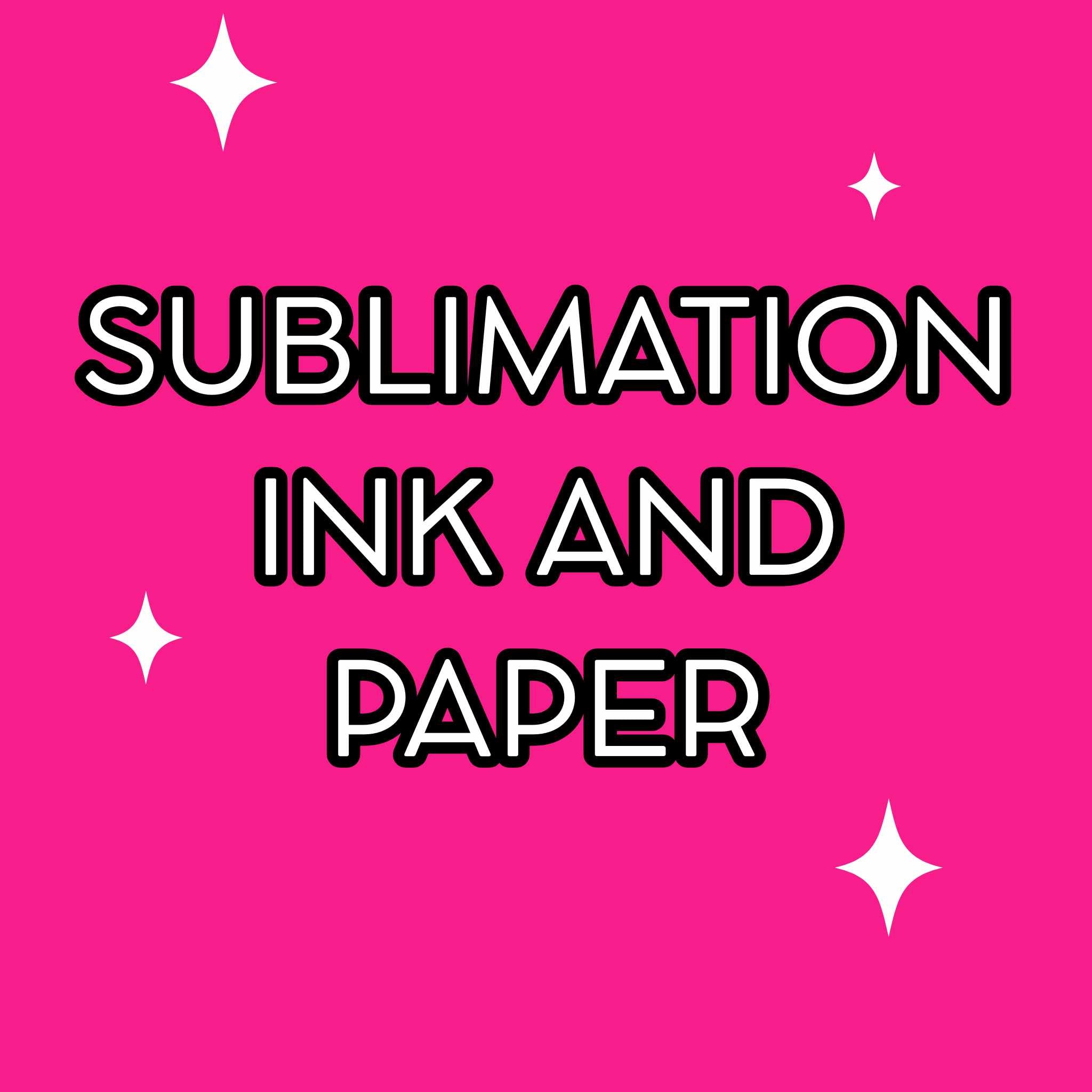 Sublimation Ink & Paper – Bs Tees Sublimation Ink