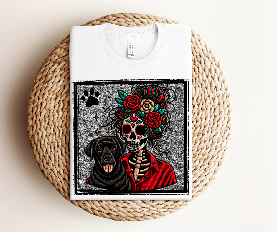 Black Lab Skeleton PNG – Bs Tees Sublimation Ink