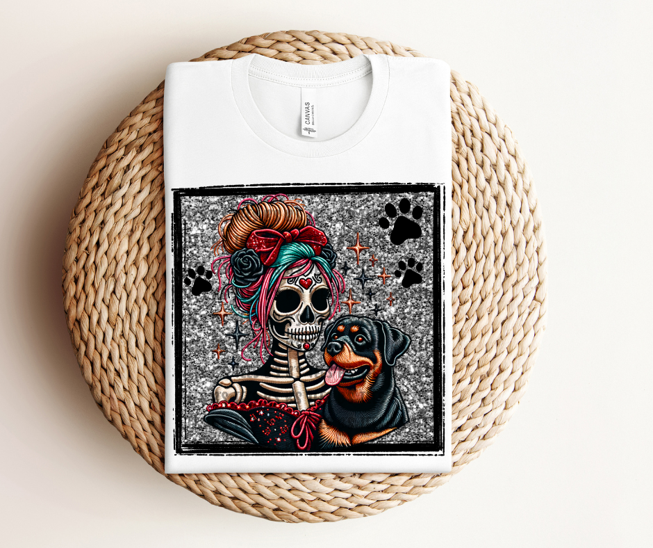 Rottweiler Skeleton PNG – Bs Tees Sublimation Ink