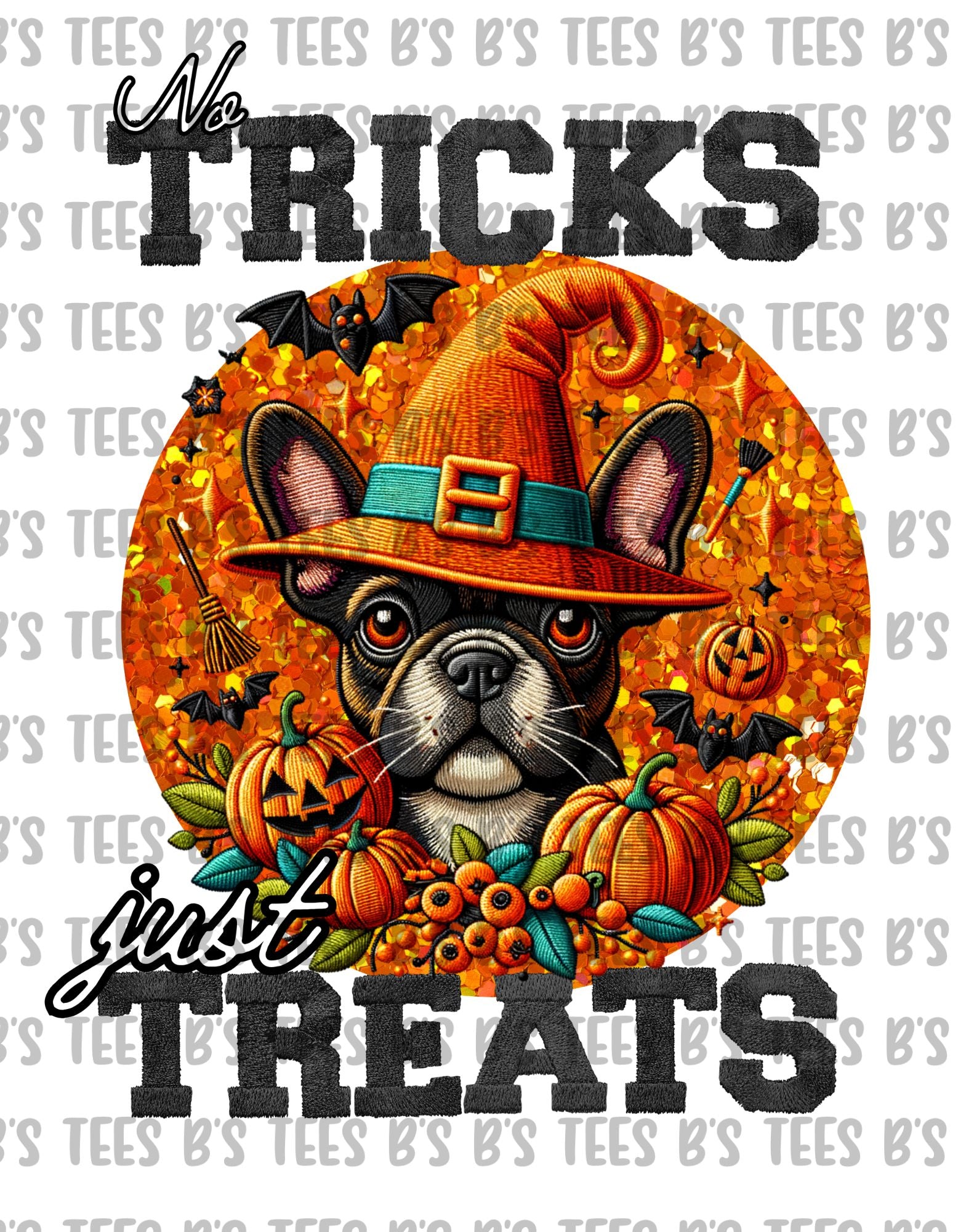Frenchie Tricks & Treats PNG – Bs Tees Sublimation Ink