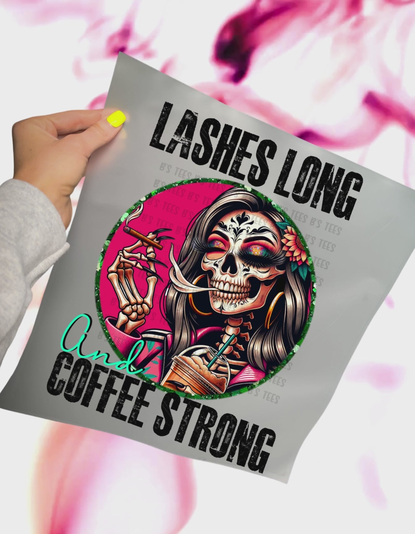 Lashes Long SINGLE DTF TRANSFER – Bs Tees Sublimation Ink